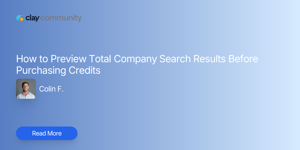 How to Preview Total Company Search Results Before Purchasing Credits ...